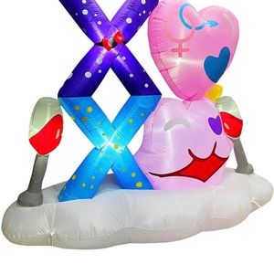 home seasonal | Holiday | 7 Feet Inflatable Valentines Day Xoxo With ...